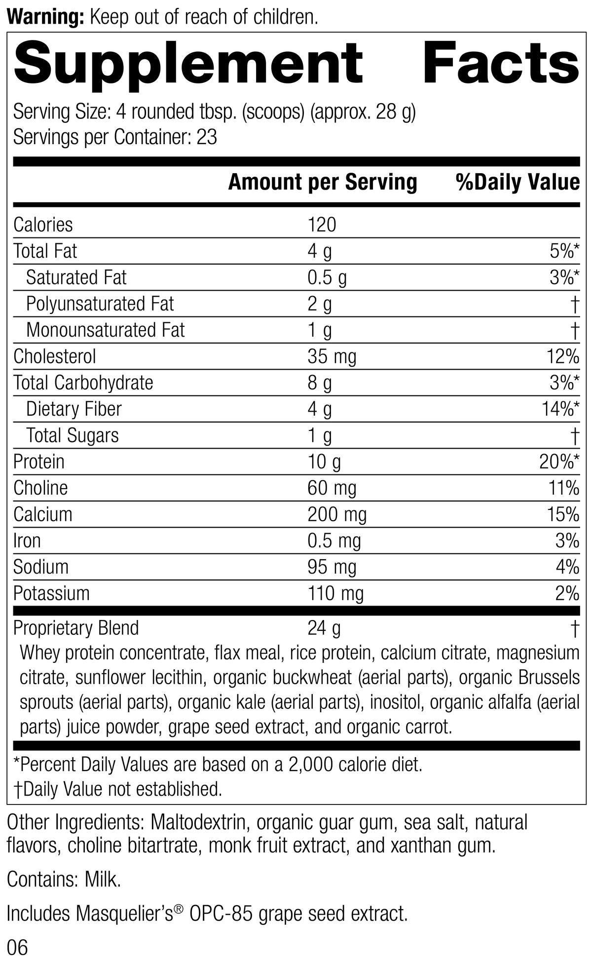 SP Complete® Vanilla, 23 oz (652 g) - Snow Holistic Health