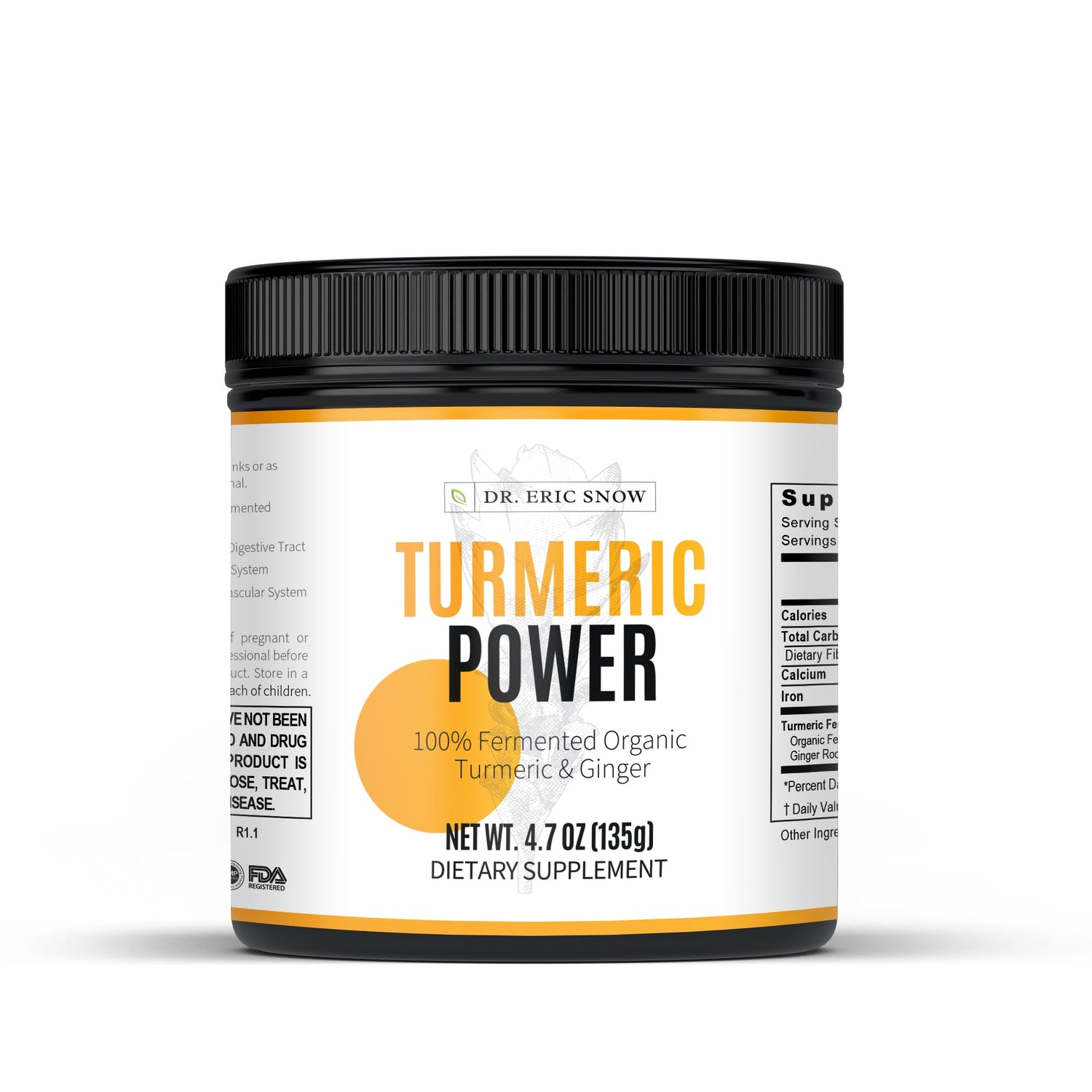 Organic & Fermented Turmeric & Ginger Powder Drink Mix - Snow Holistic ...